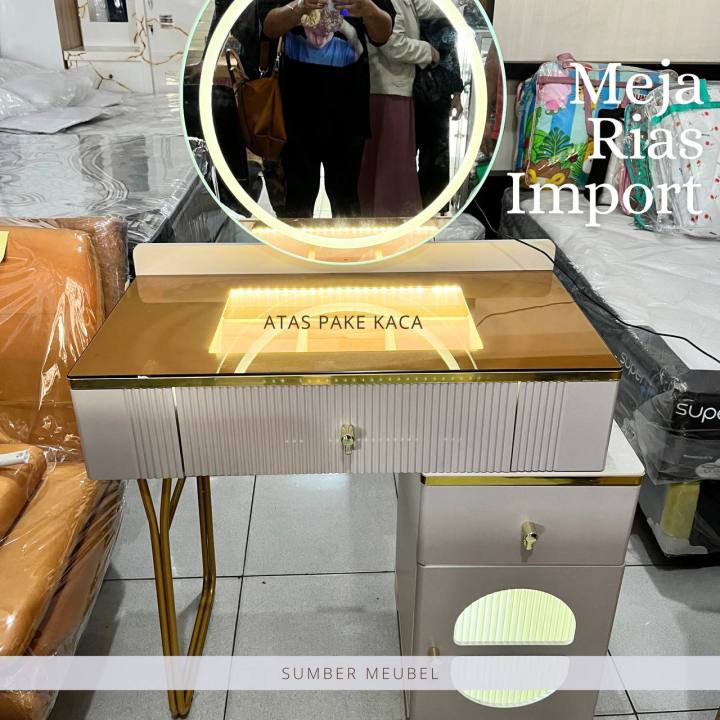 MEJA RIAS LAMPU GOLDEN STOOL | Lazada Indonesia
