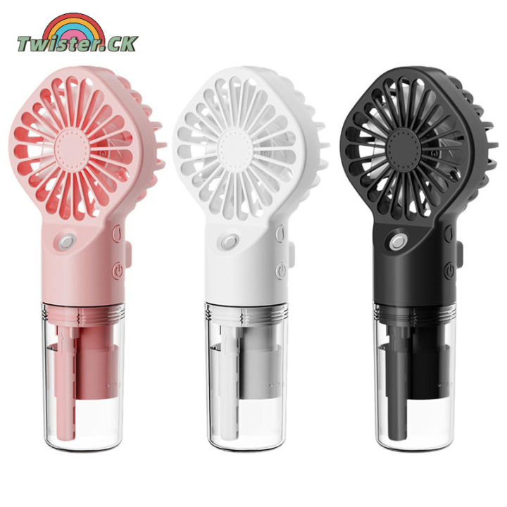Portable Handheld Misting Fan, Rechargeable Battery Operated Water Fan ...
