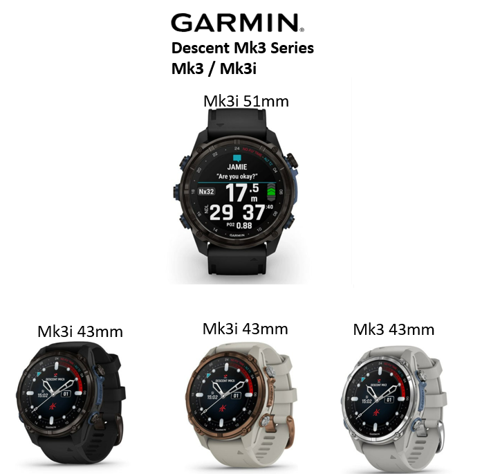 Garmin Descent Mk3 Series - Mk3 / Mk3i Diving Computer | Lazada