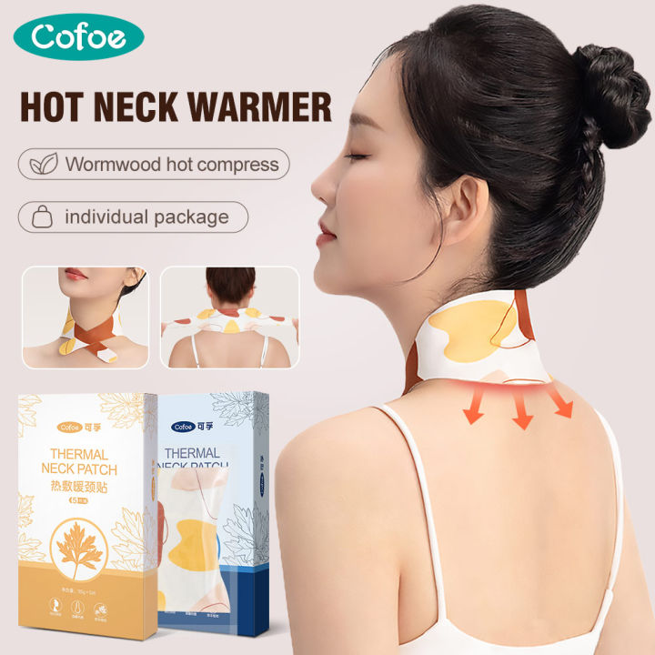 Cofoe Hot Compress Neck Patch Self-heating Neck Warmer Relax Shoulder ...