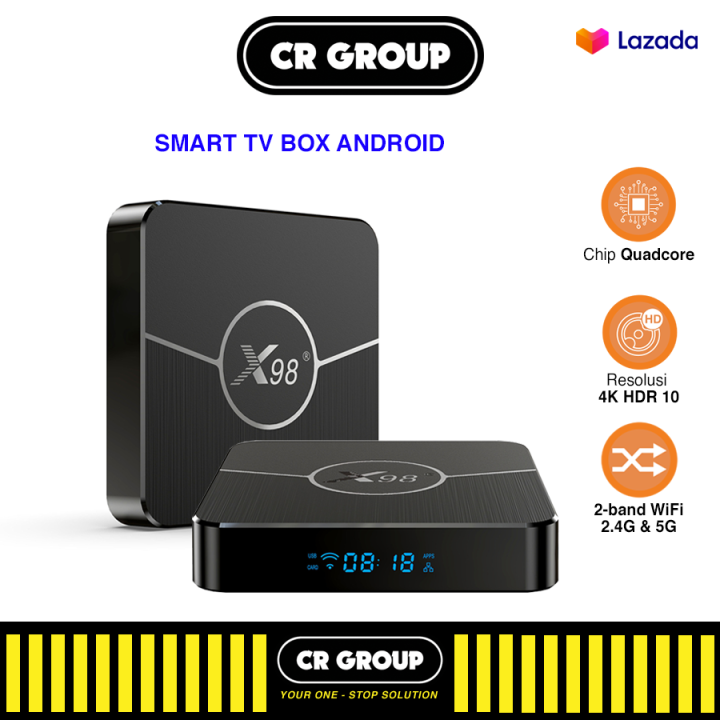 [CRGROUP] X98 Set TV Box Android Smart TV 4GB/64GB Android 11 | Lazada ...