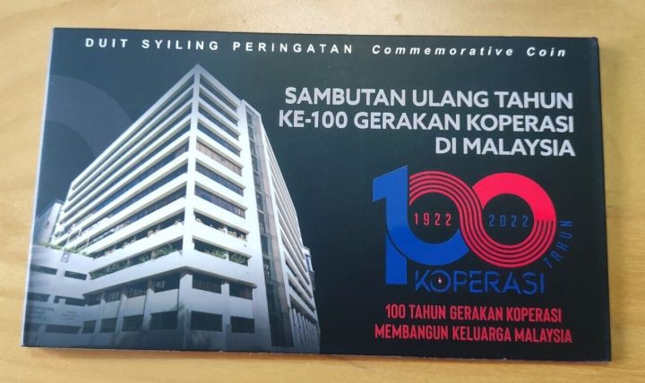 1922-2022 100 Years Tahun Gerakan Koperasi Malaysia Coop CSM CSM100 Nordic gold Coin Card | Lazada