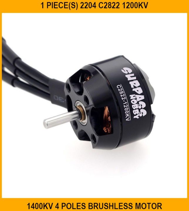 1 PIECE(s) 2204 C2822 1200kv 1400kv 4 Poles Brushless Motor For Rc 3D ...