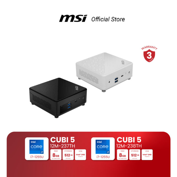 MSI MINI PC CUBI 5 12M-237TH | MINI PC CUBI 5 12M-238TH (มินิพีซี) [Pre ...