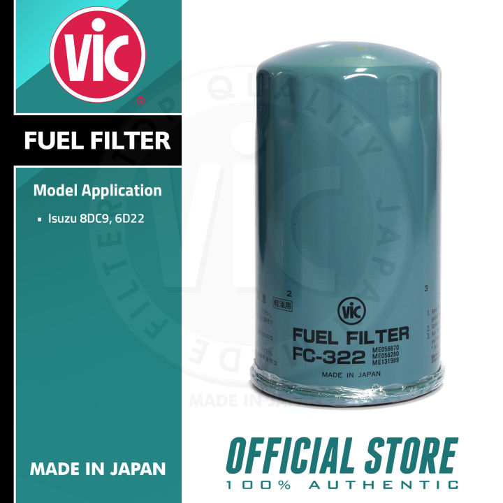 RoadFit VIC Fuel Filter FC-322 for Isuzu 8DC9, 6D22 | Lazada PH