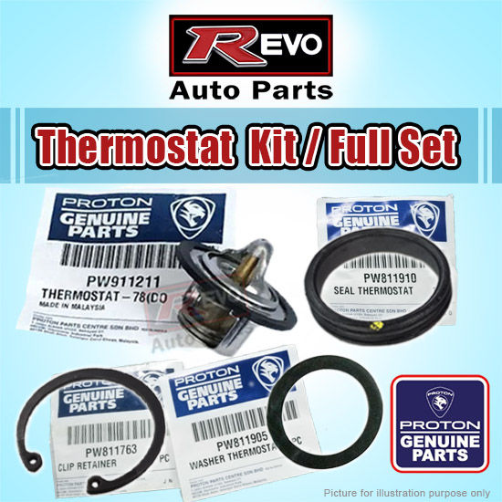 Original Thermostat Kit /Full Set - Proton Saga BLM Fl FLX Exora Preve ...