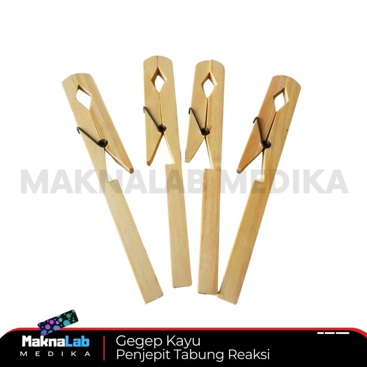 Gegep Alat Penjepit Tabung Reaksi l Jepit Tabung Reaksi - Kayu | Lazada ...