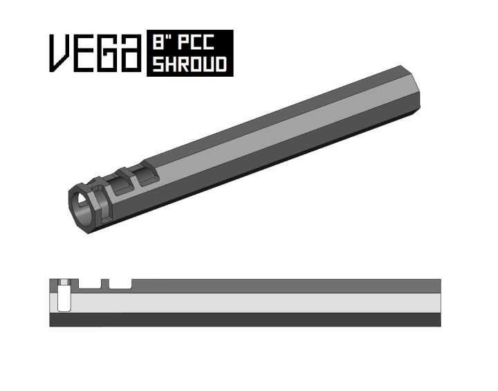 VEGA PCC 205mm 8" Shroud Extension 9mm 1/2X36 1/2X28 TPI 7075 | Lazada PH