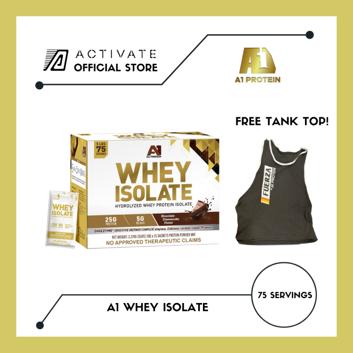 A1 Protein Whey Isolate- 75 sachets, 25g of protein | Lazada PH