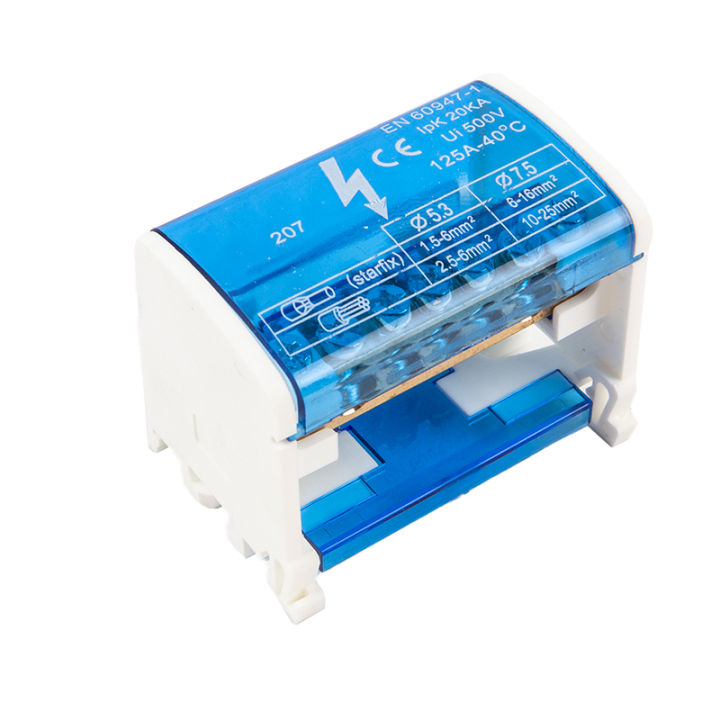 LLENG Din Rail Terminal Block WKH207 Power Distribution Box Modular ...