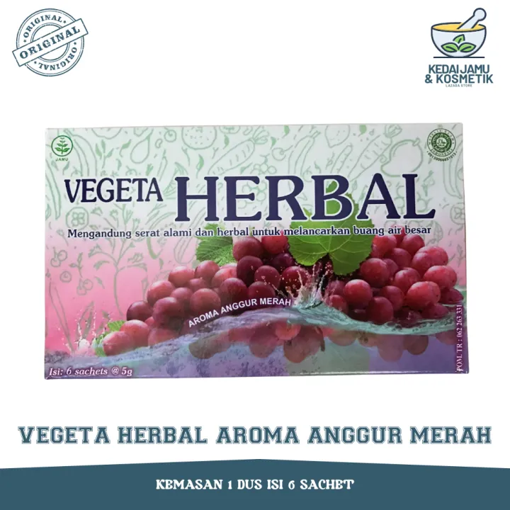 VEGETA HERBAL RASA ANGGUR KEMASAN 1 DUS ISI 6 | Lazada Indonesia