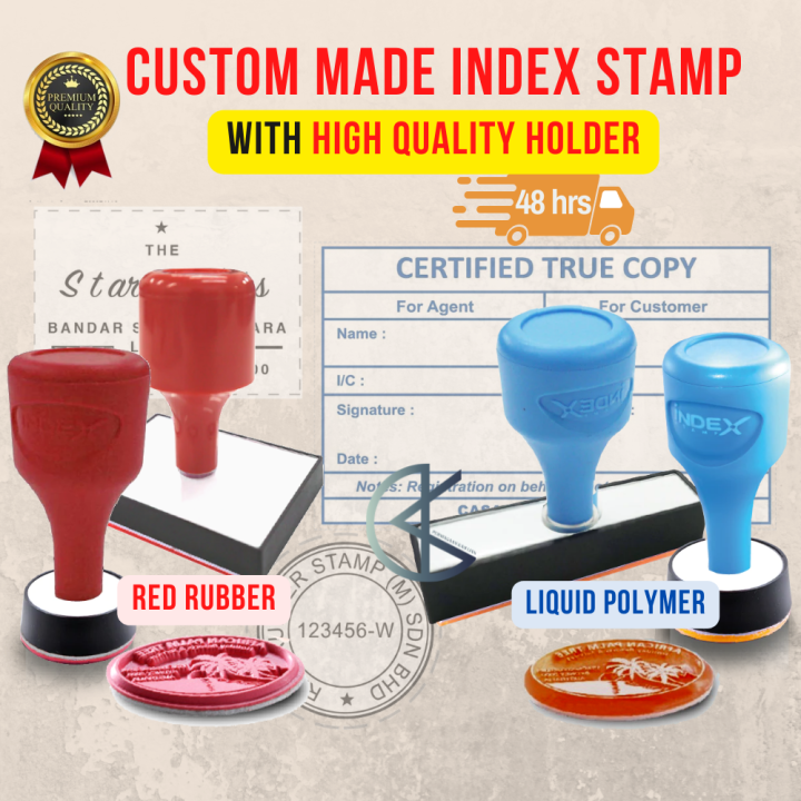 Custom Made Index Normal Rubber Stamp Chop Cop Getah with High Quality ...