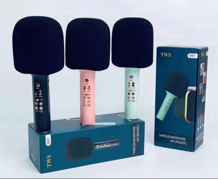 TWS Wireless Home Karaoke Bluetooth Microphone HIFI Speaker FOR PARTY ...