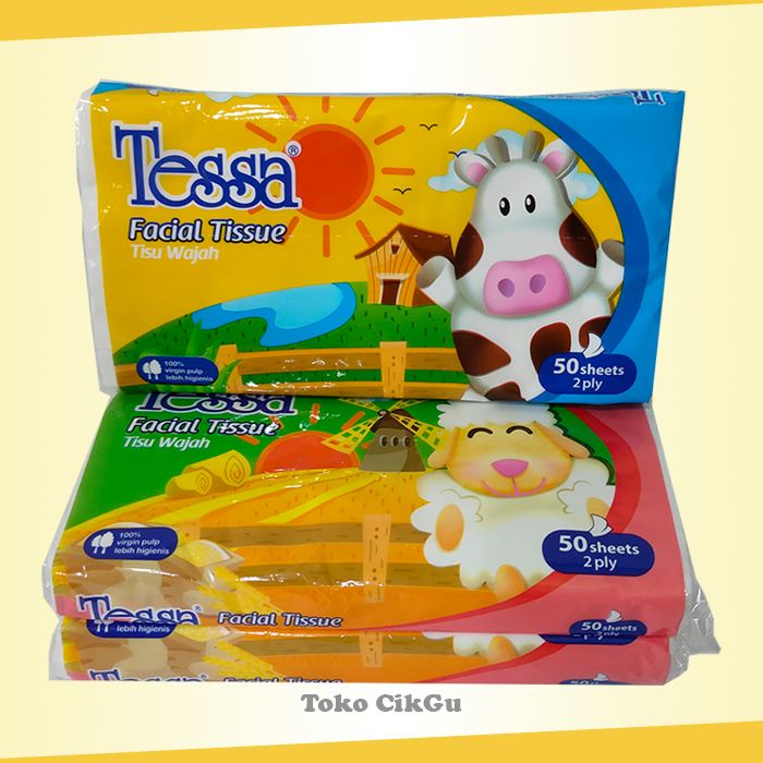 Tessa Facial Tissue 50 Sheets 2 ply Tisu Wajah | Lazada Indonesia