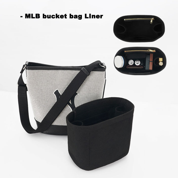 MLB Bucket กระเป๋าเก็บกระเป๋าผู้หญิงเดินทางแต่งหน้าภายในกระเป๋าหนังนิ่ม ...