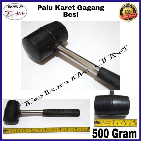PALU RUBBER KARET 500 GRAM GAGANG BESI BESAR PALU KACA PALU RUBBER ...