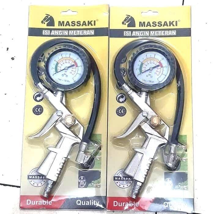 alat isi angin ban/ isi angin meteran/ merk Massaki | Lazada Indonesia