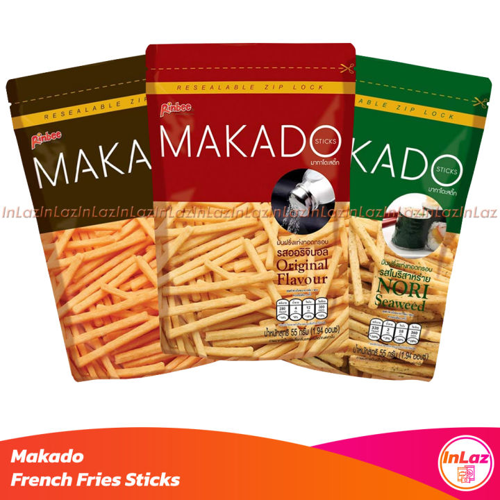 Makado Sticks French Fries 55g 薯条零食 Snack BBQ Original Nori Seaweed ...