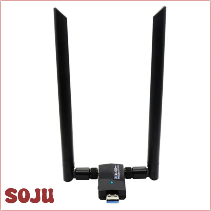 [SOJU] 2.4 5.8GHz USB 3.0 WiFi Receiver Dual Band 1200M MT7612U Gigabit ...