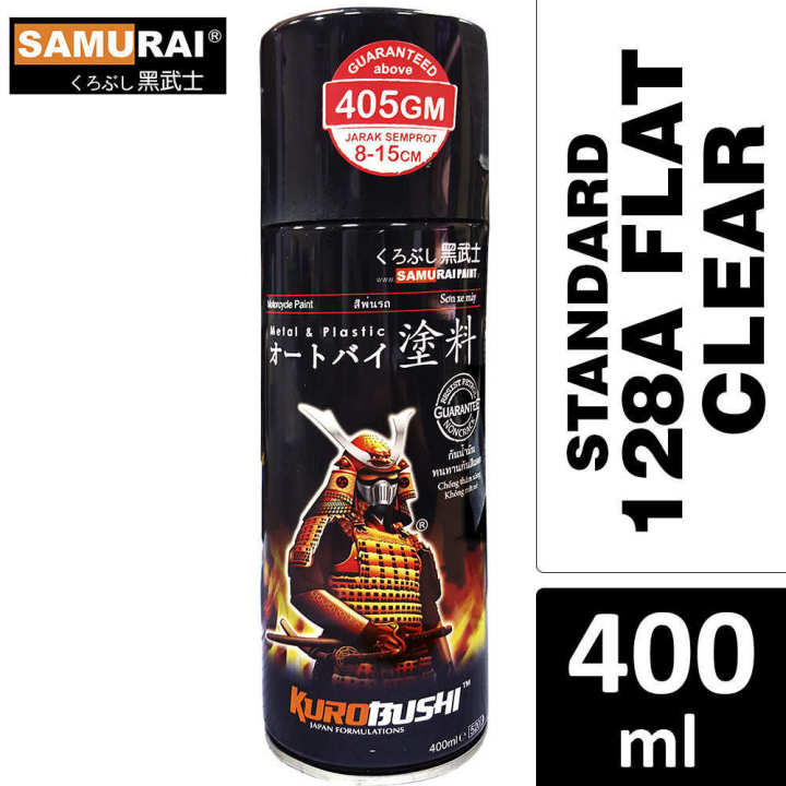Samurai 128A FLAT CLEAR SAMURAI PAINT 400ML [Made in Malaysia] | Lazada PH