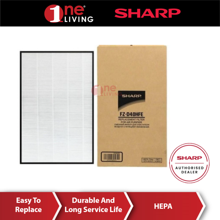 Sharp HEPA Filter FZD40HFE Compatible with Model KCD40E/KCG40LW/H ...