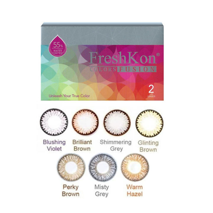 (Monthly) Freshkon Colors Fusion Monthly Disposable Cosmetic Contact ...