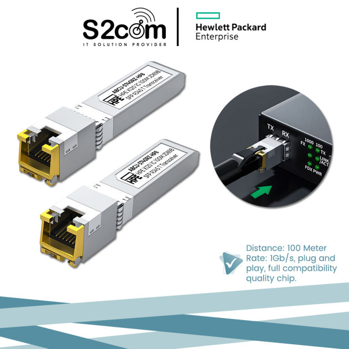 HPE X120 1 Gigabit SFP RJ45 Transceiver Module | Lazada