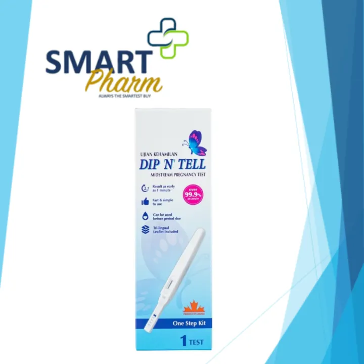 DIP N TELL MIDSTREAM PREGNANCY TEST 1S EXP09/2026 | Lazada