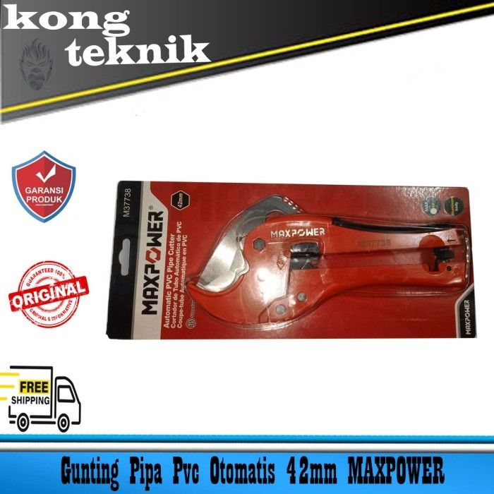 Gunting pemotong pipa PVC 42mm MAXPOWER PVC Pipe Cutter 100% ORIGINAL ...