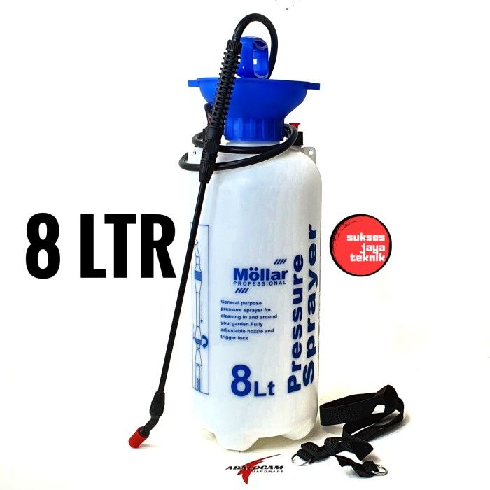 Mollar Pressure Sprayer 8 Liter - Alat Penyemprot Tanaman Hama | Lazada ...