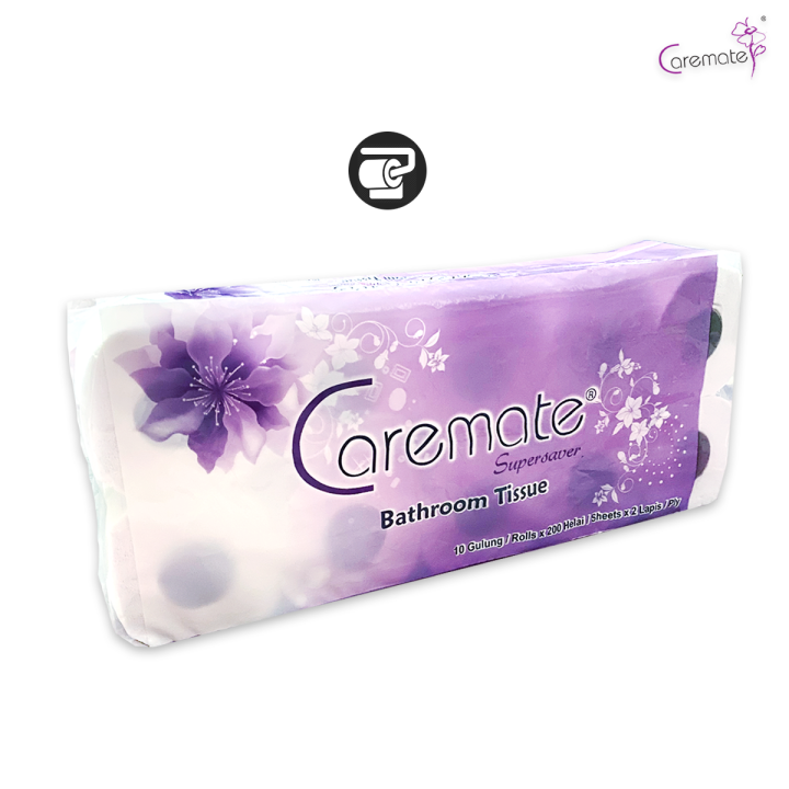 Caremate Supersaver (ECONOMY) Bathroom Tissue 10 Rolls x 200's x 2 PLY ...
