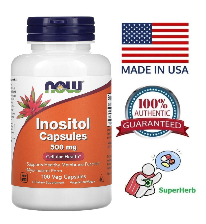 Now Foods Inositol Capsules 500 Mg 100 Veg Capsules Lazada Ph