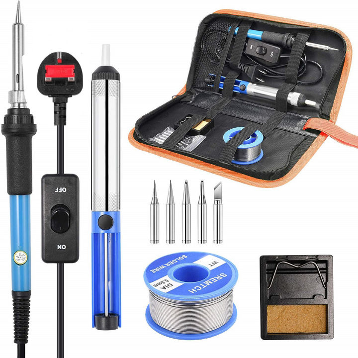 60W 110V 220V Soldering Iron Kit Heat Pencil Repair Tools Soldering Set ...