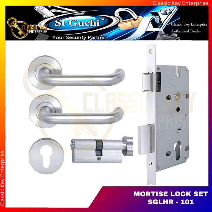 St Guchi Mortise Lever Handle Door Lock STAINLESS STEEL SUS304 SIRIM ...