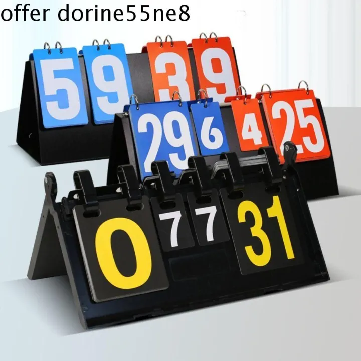 ERDORI 4-Digit Basketball Scoreboard Manual Tabletop Counter Score ...