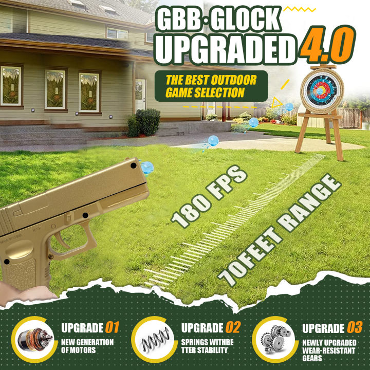 Glock Gel Blasters Guns Safe Fun Soft Bullet Toy Gun Realistic ...