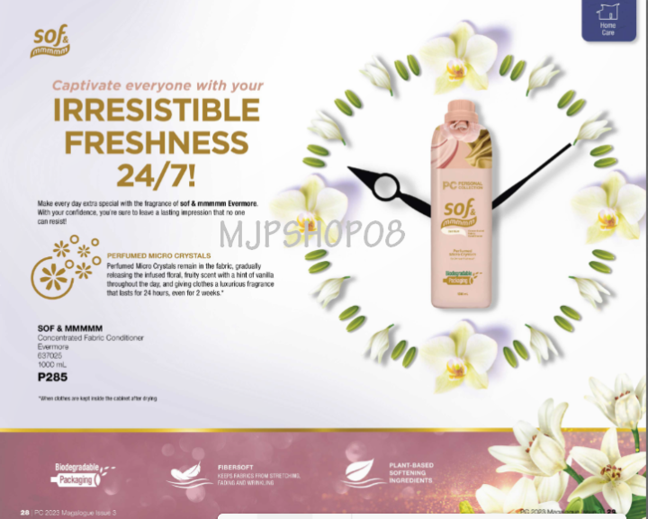 SOF & MMMMM - CONCENTRATED FABRIC CONDITIONER 1000ML | Lazada PH