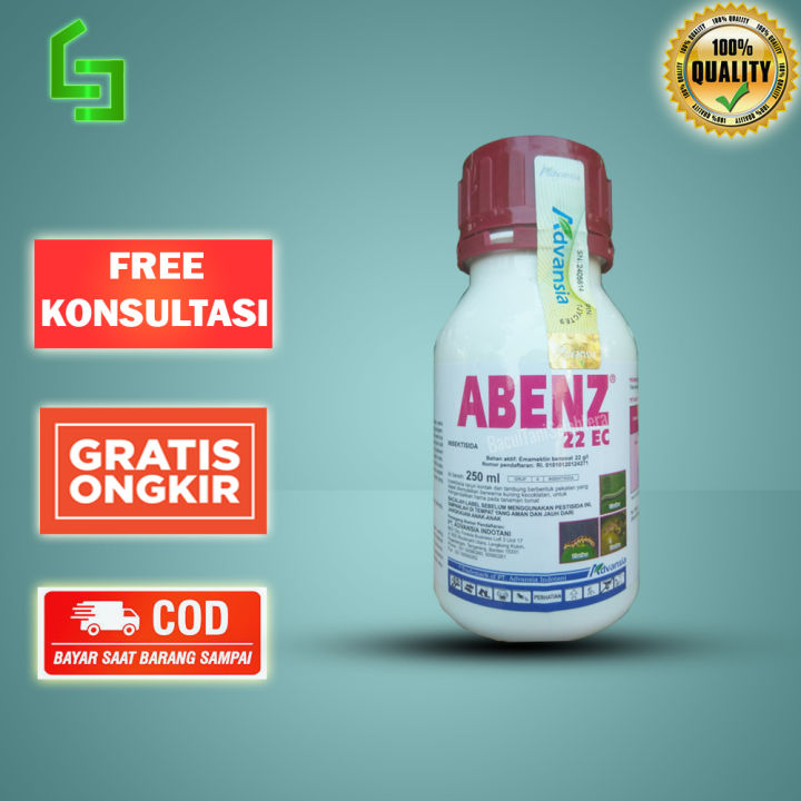 ABENZ 250 ML 22 EC INSEKTISIDA Pembasmi Ulat Grayak Ulat Bawang Ulat ...
