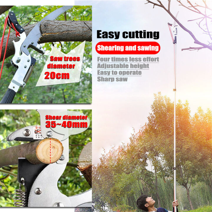 8.5 m high pruning shears saw Tree cutters Telescopic cutter Aerial ...