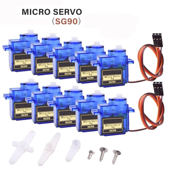 SG90 9G Micro Servo Motor for RC Planes Robot Arm 180°/360° Fixed-Wing ...