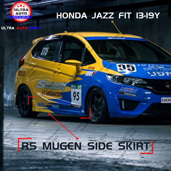 "RS "JAZZ GK5 SIDE SKIRT HONDA FIT ORIGINAL HONDA BODYKIT PP MATERIAL ...