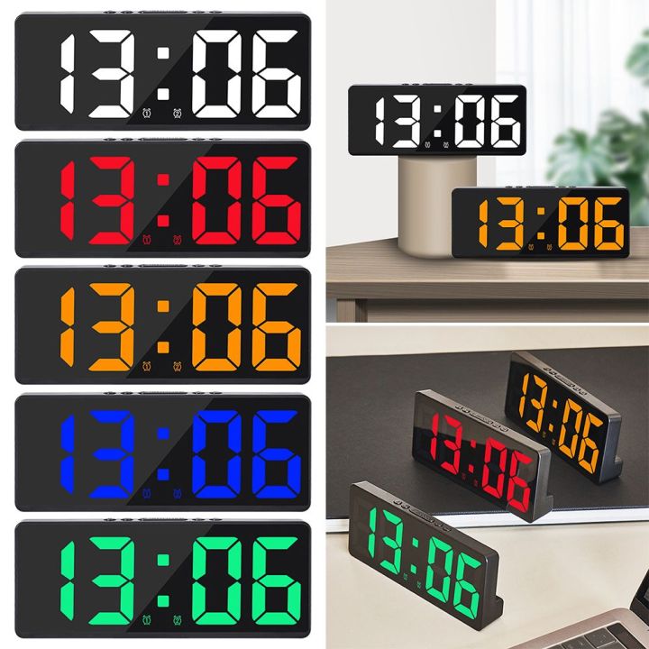 CONCOR Creative Number Clock Backlight Temperature Calendar LED Digital ...