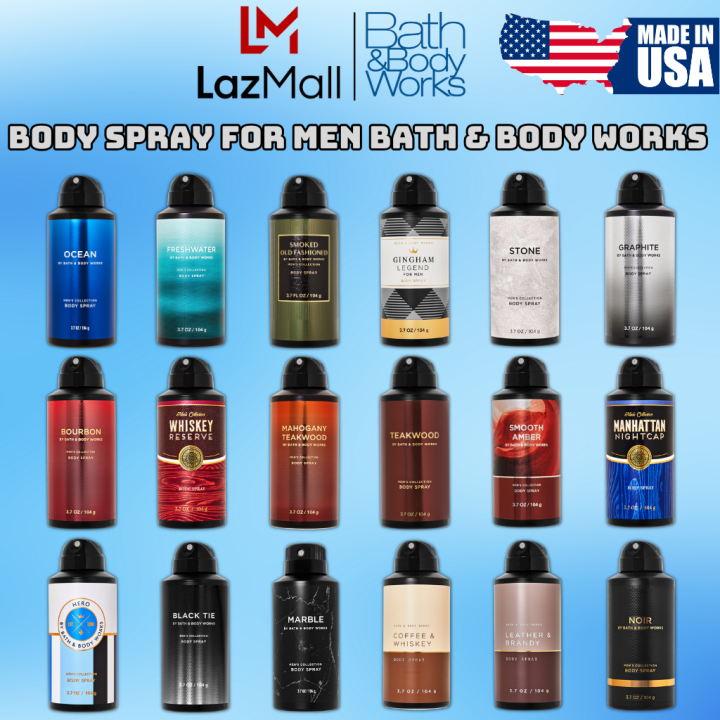 Body Mist Nam Bath Body Work Chính Hãng 104g, Body Spray Nam, Body Mist ...