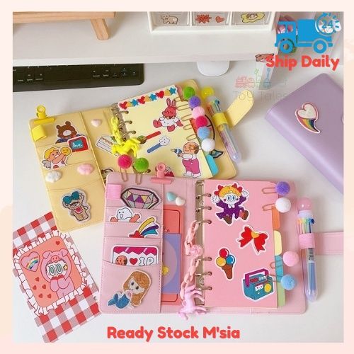 PU A6 Kids Notebook 🍭 Cute Booklet Colourful 🍭 Stationery Girls Diary ...