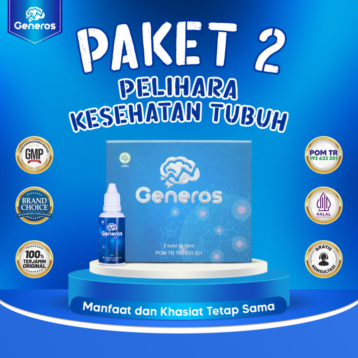 𝐃𝐈𝐒𝐓𝐑𝐈𝐁𝐔𝐓𝐎𝐑 Generos Paket 2 Box 4 Botol ORIGINAL Madu Herbal Bantu ...