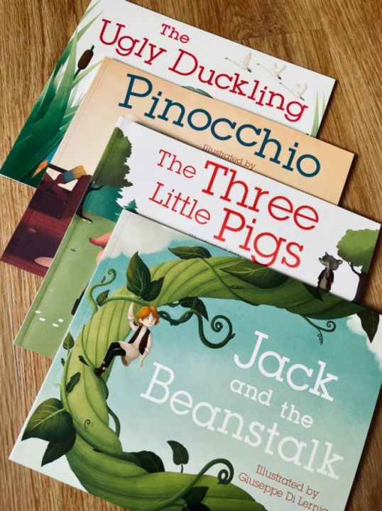 Classic Story Books - Jack and the Beanstalk, Pinocchio, The Ugly ...