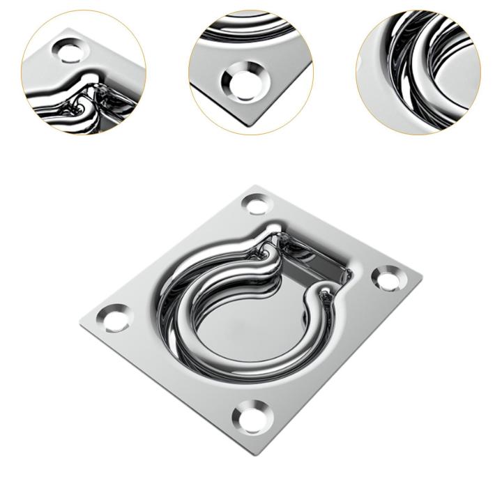Sooop Stainless Steel Recessed Plate Flush Ring Pull Heavy Duty Tie ...
