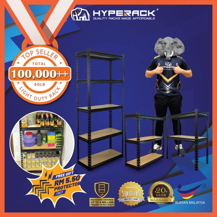 🐘HYPERACK™️ 2IN1 Rak Dapur Rak Buku Rack Shelf Rak Rak Besi Rack Rak ...