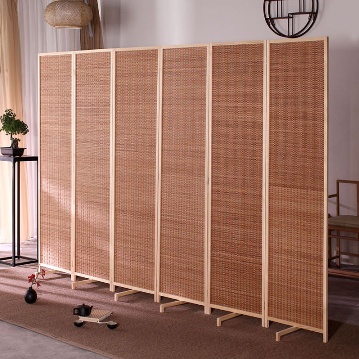 Screen partition folding mobile living room bedroom shielding household ...