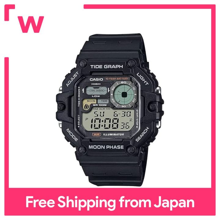 [Casio] CASIO Digital Men's Watch with Tide Graph & Moon Data Display ...